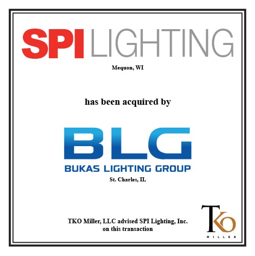 TKO Miller Advises SPI Lighting, Inc. on its Sale to The Bukas Lighting ...